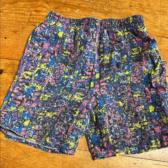 Bottoms | Vintage 8s Vibrant Abstract Patterned Shorts | Poshmark